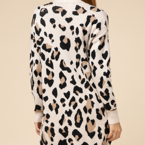 entro | Sweaters | Last Leopard Print Cardigan | Poshmark